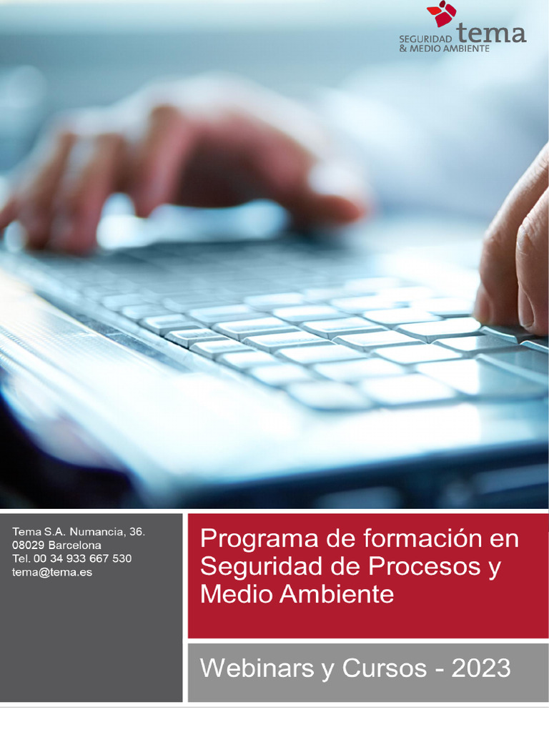Cursos y Webinars de Seguridad 2023 | PDF | Huella de carbono ...