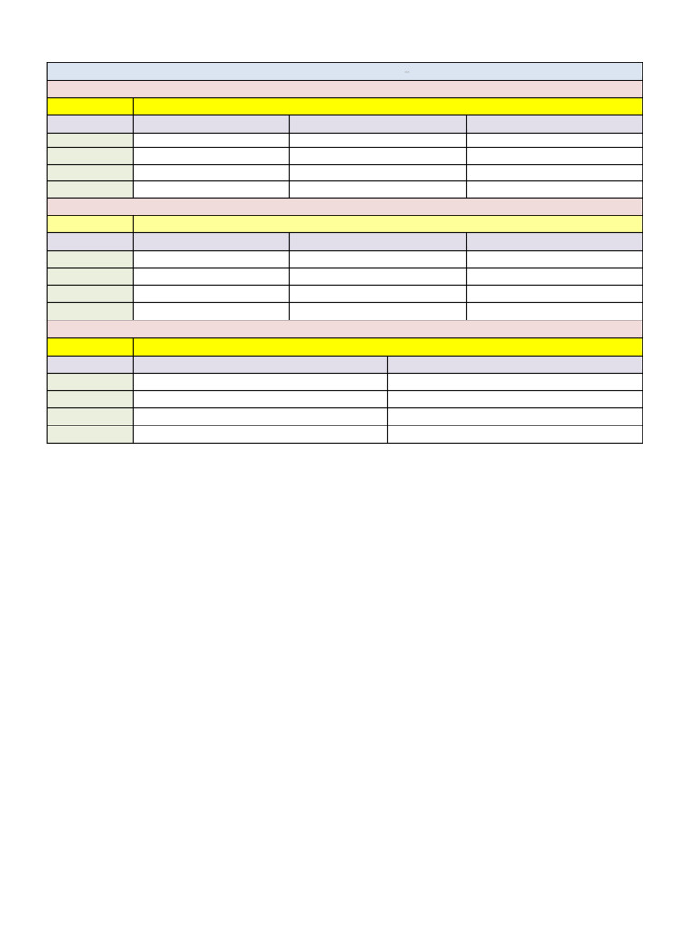 Weekly Test Schedule January February Pdf