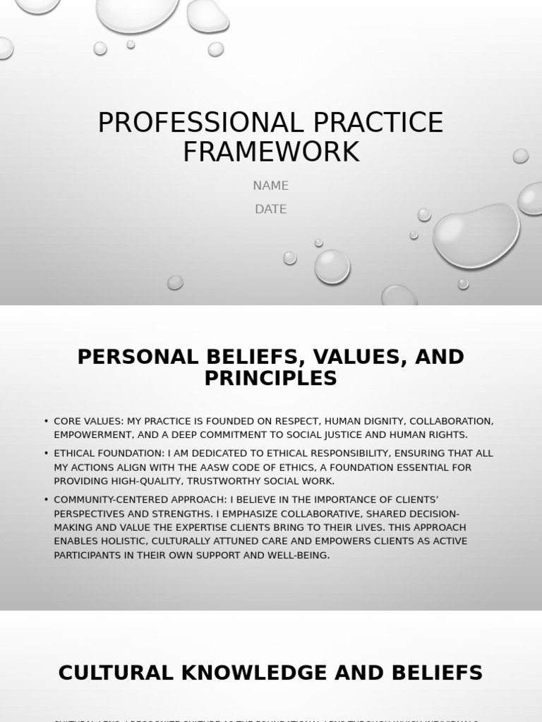 Professional Practice Framework | PDF | Social Work | Empowerment
