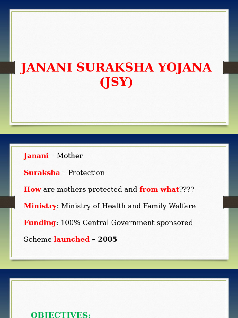 Janani Suraksha Yojana | PDF