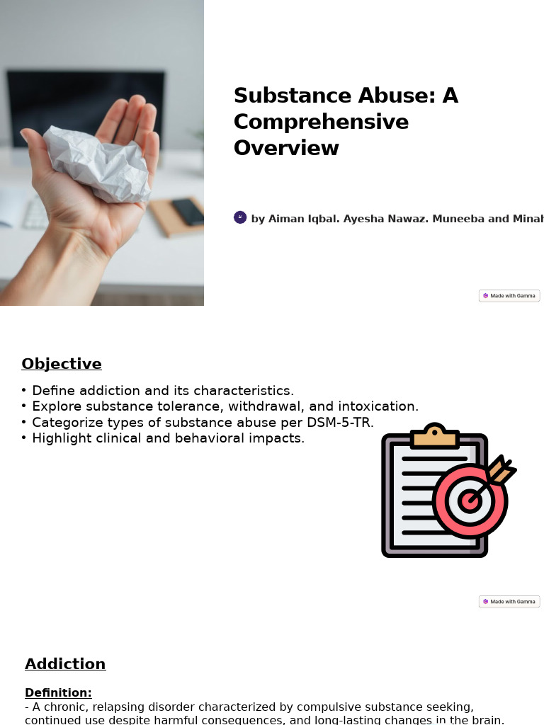 Substance Abuse A Comprehensive Overview | PDF | Substance Abuse ...