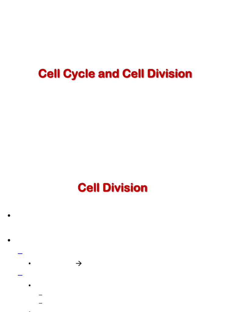 L6 cell cycle & cell division | PDF | Meiosis | Mitosis