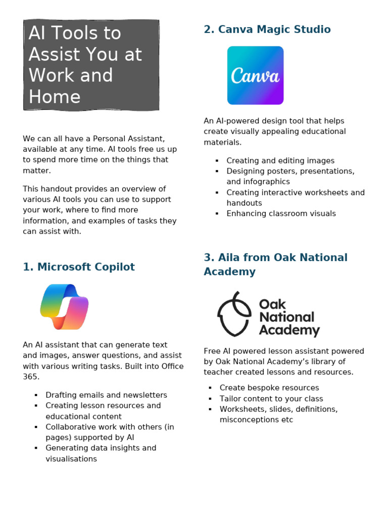 Training Day AI Handout | PDF | Artificial Intelligence | Intelligence ...