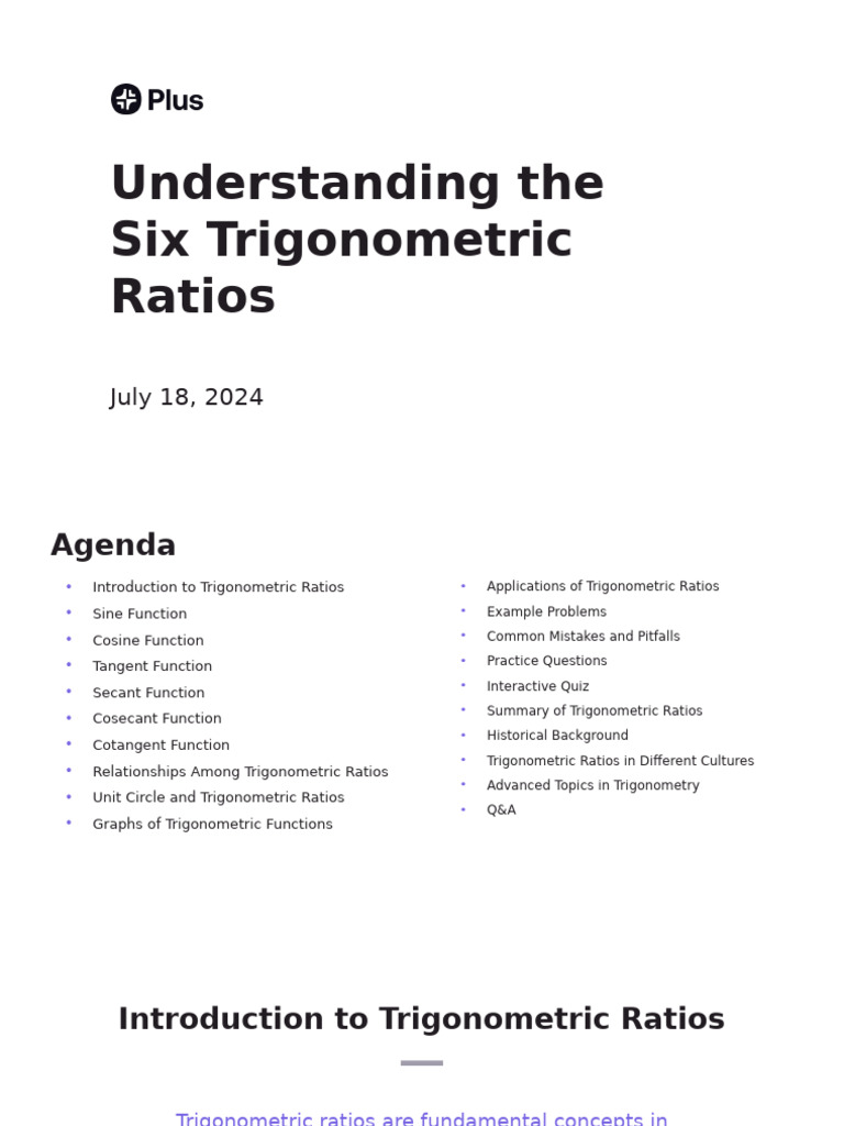 MATH9 Q4 1 WK1-2 Understanding The Six Trigonometric Ratios | PDF | Trigonometric Functions ...