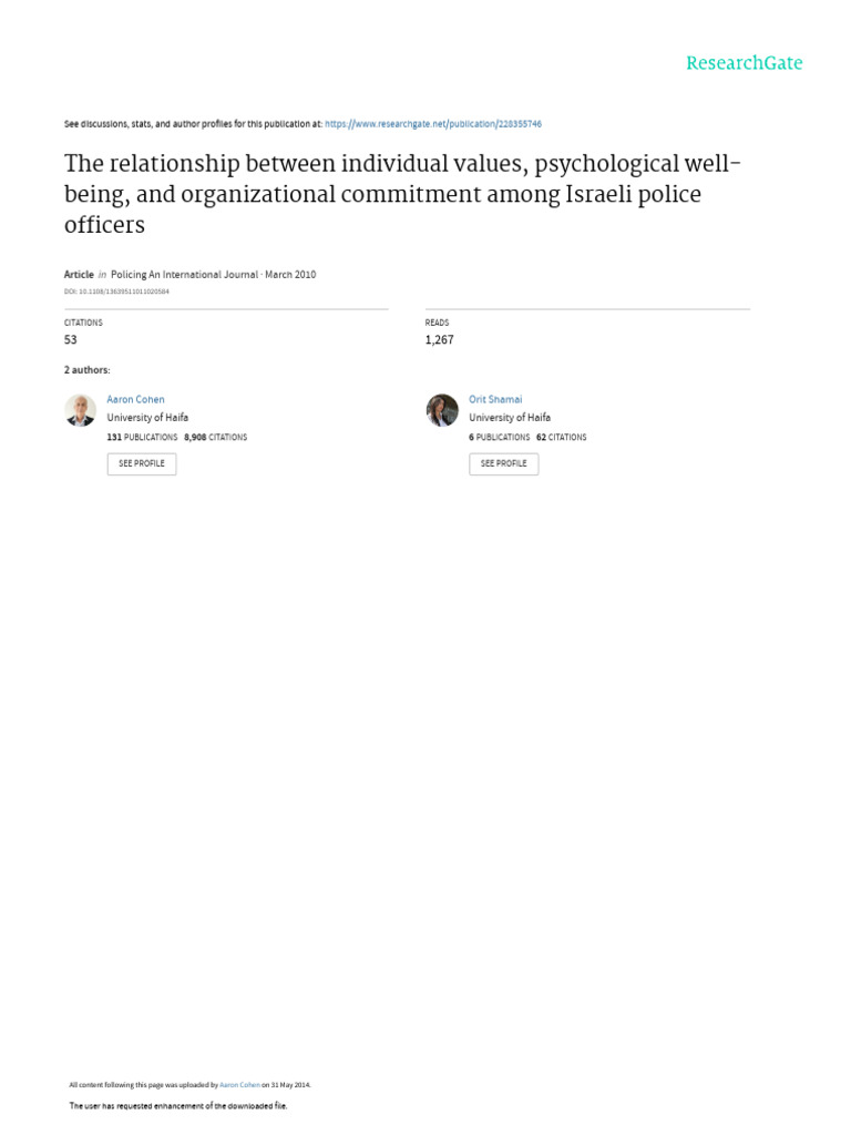 The_relationship_between_individual_values_psychol(1) | PDF | Happiness | Attitude (Psychology)