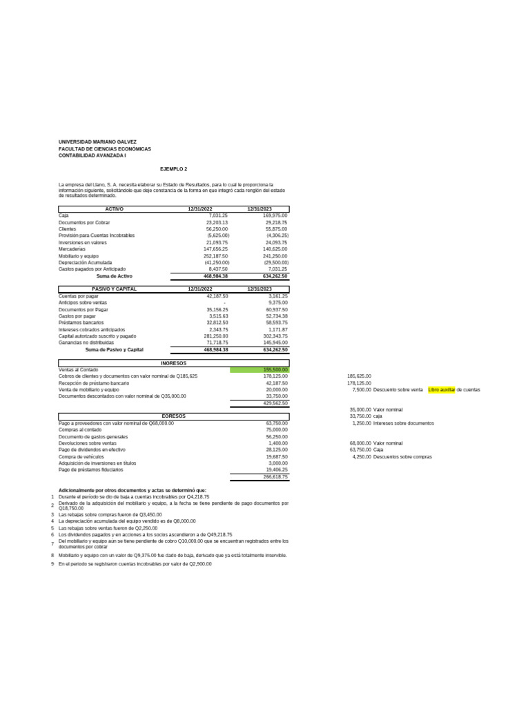 Ejemplo en Clase #2 B | PDF | Inversiones | Corporaciones