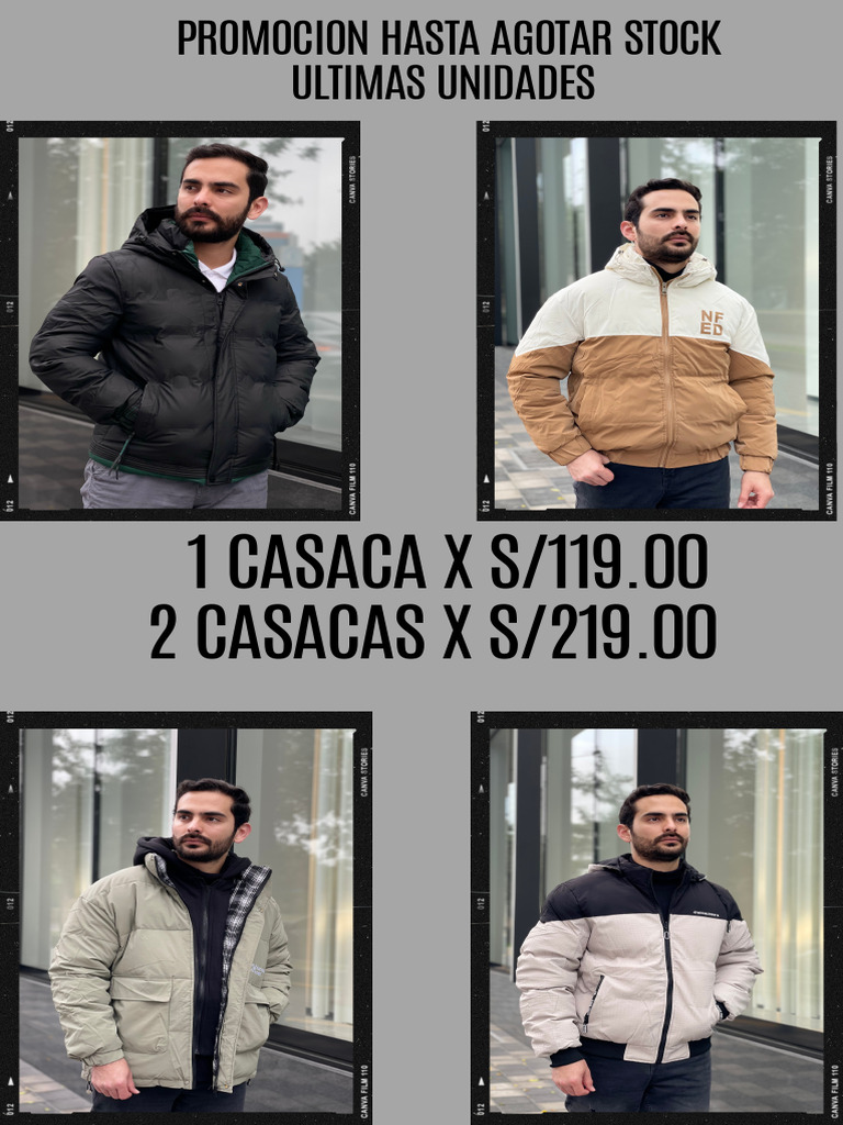 Promoción Casacas y Chalecos desde S/119 | PDF
