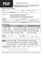 Surestep SMO Measurement Form | PDF | Foot | Human Leg