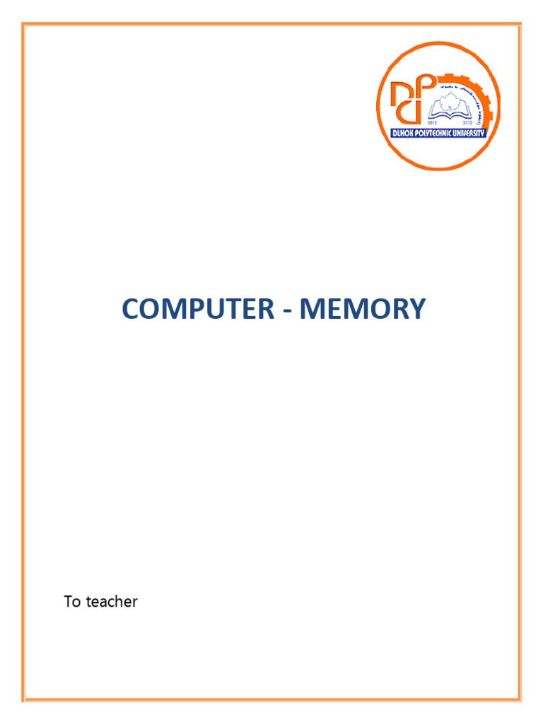 HNF | PDF | Computer Data Storage | Random Access Memory