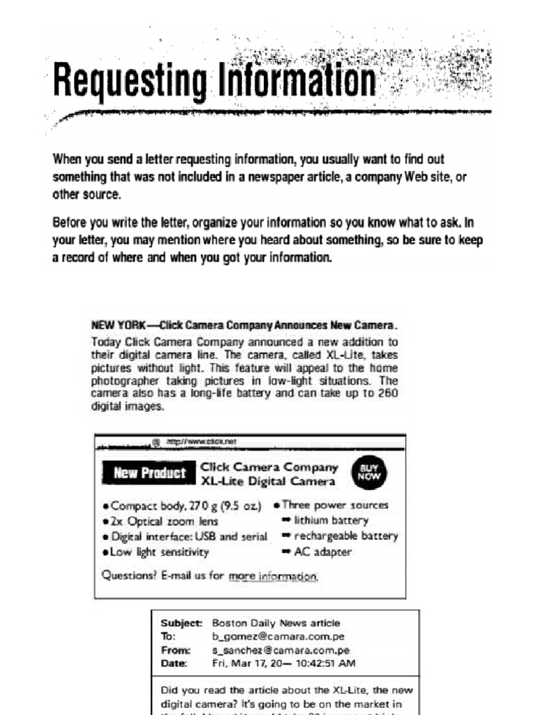 Requesting Information | PDF
