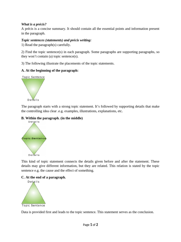 Precis Writing | PDF