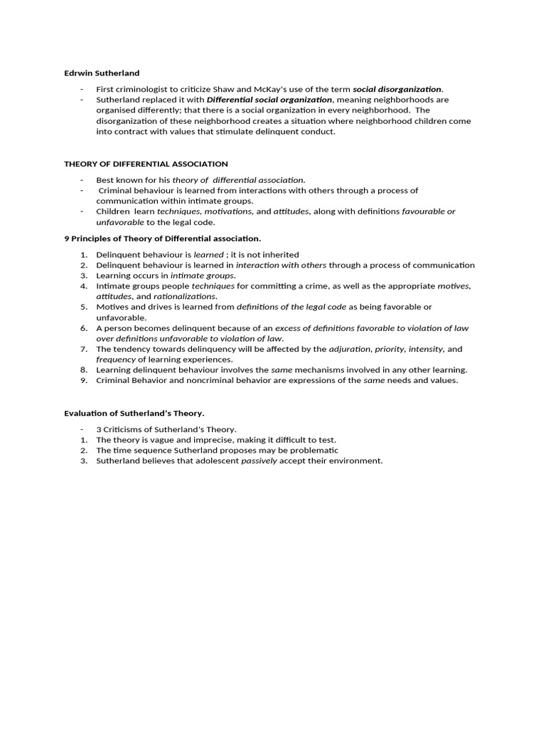 Edwin and Miller Theories | PDF | Psychological Concepts | Psychology