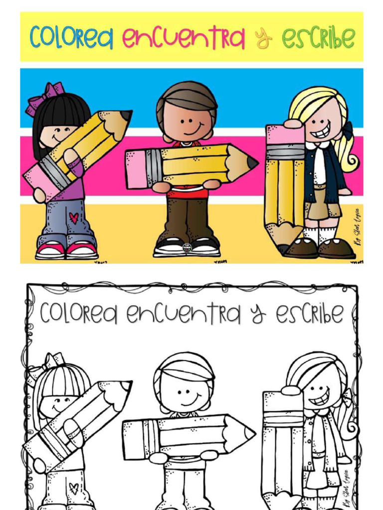 Cuadernillo Abecedario Colora Encuentra y Escribe (1) | PDF