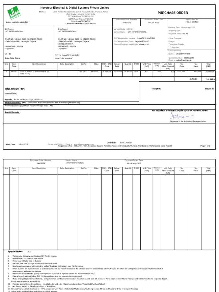 Hay International 24605579 | PDF | Invoice | Payments