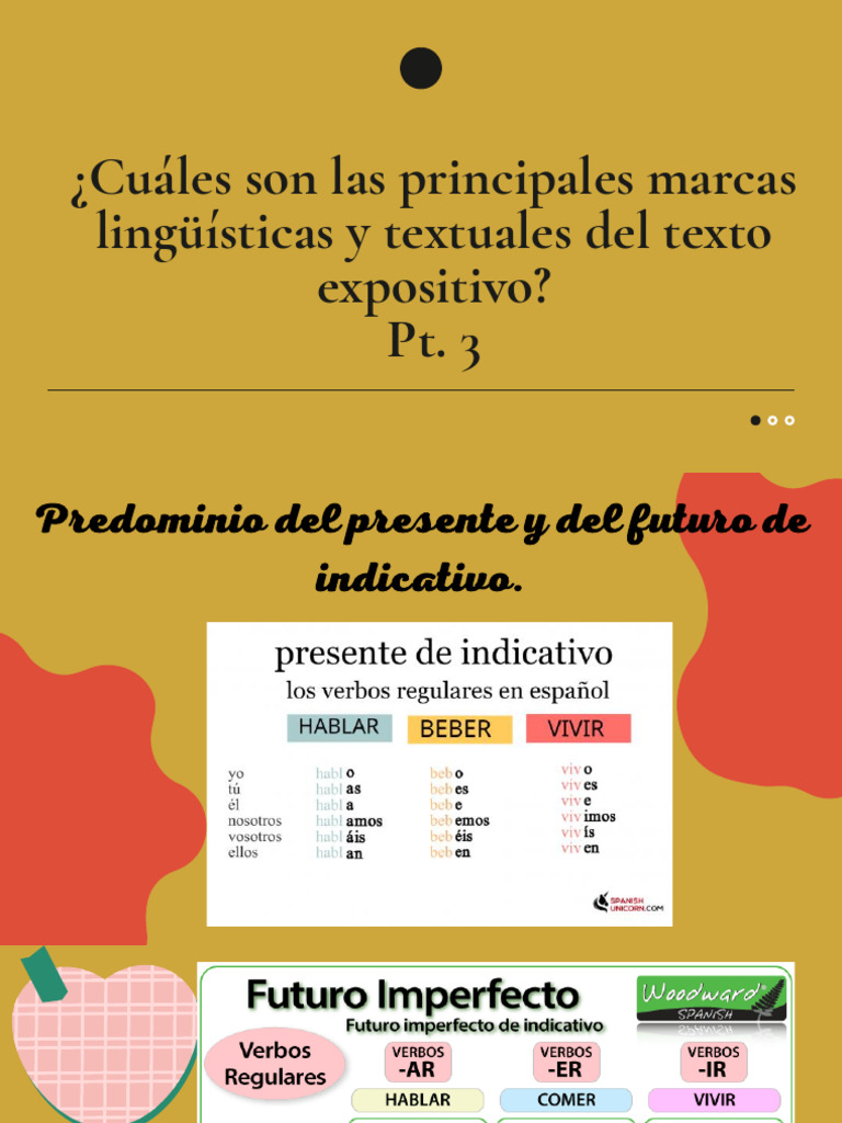 ¿Cuáles Son Las Principales Marcas Lingüísticas y Textuales Del Texto ...