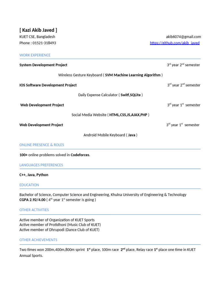 Kazi Akib Javed | PDF