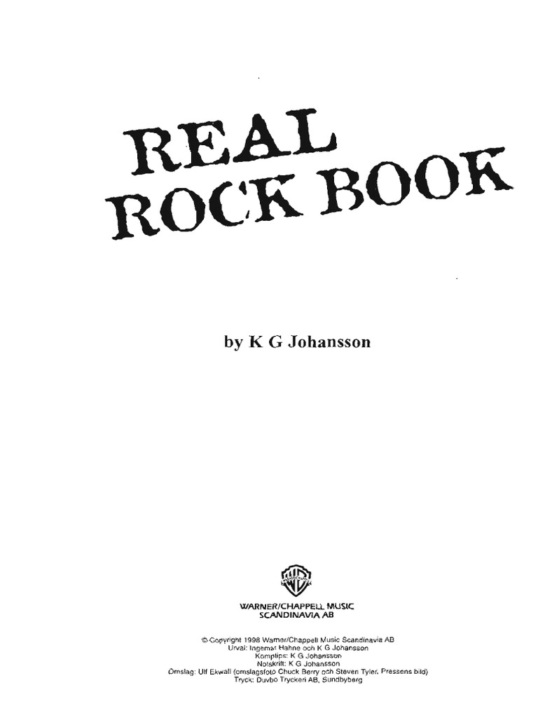 The Real Rock Book | PDF