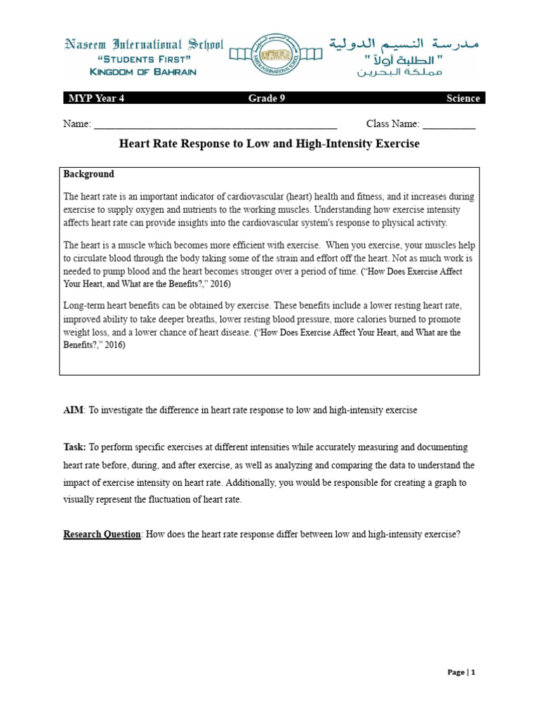 Heart Rate Lab Investigation | PDF | Validity (Statistics) | Heart