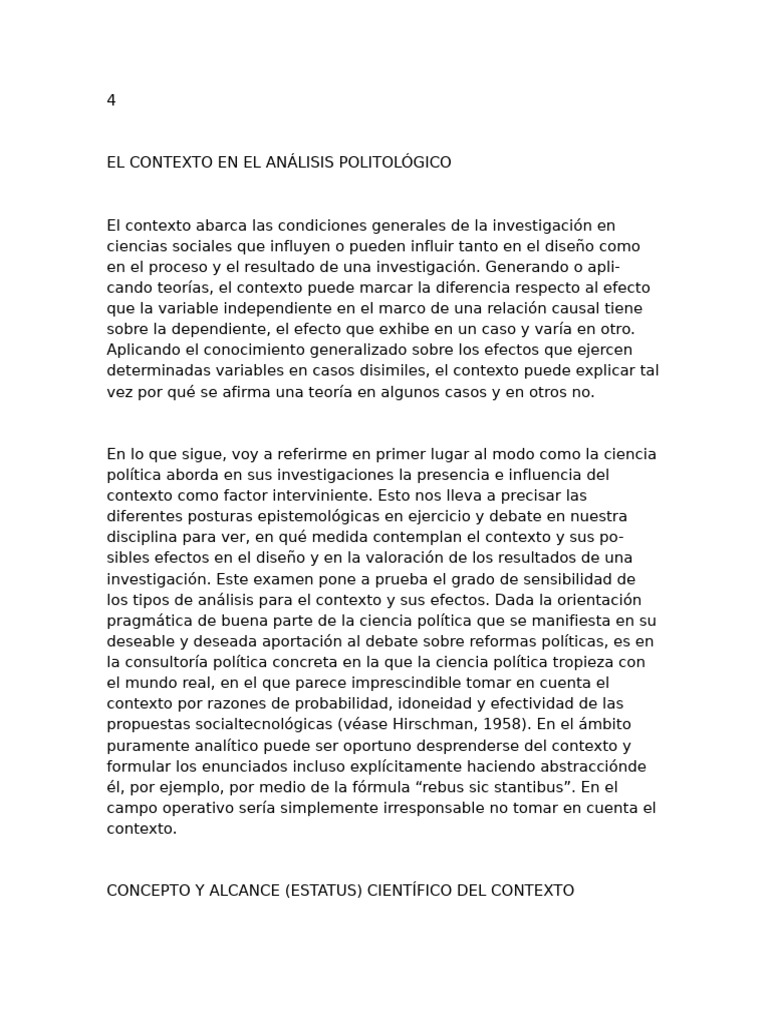 Capitulo 4 Dieter Nohlen | PDF | Razonamiento inductivo | Teoría