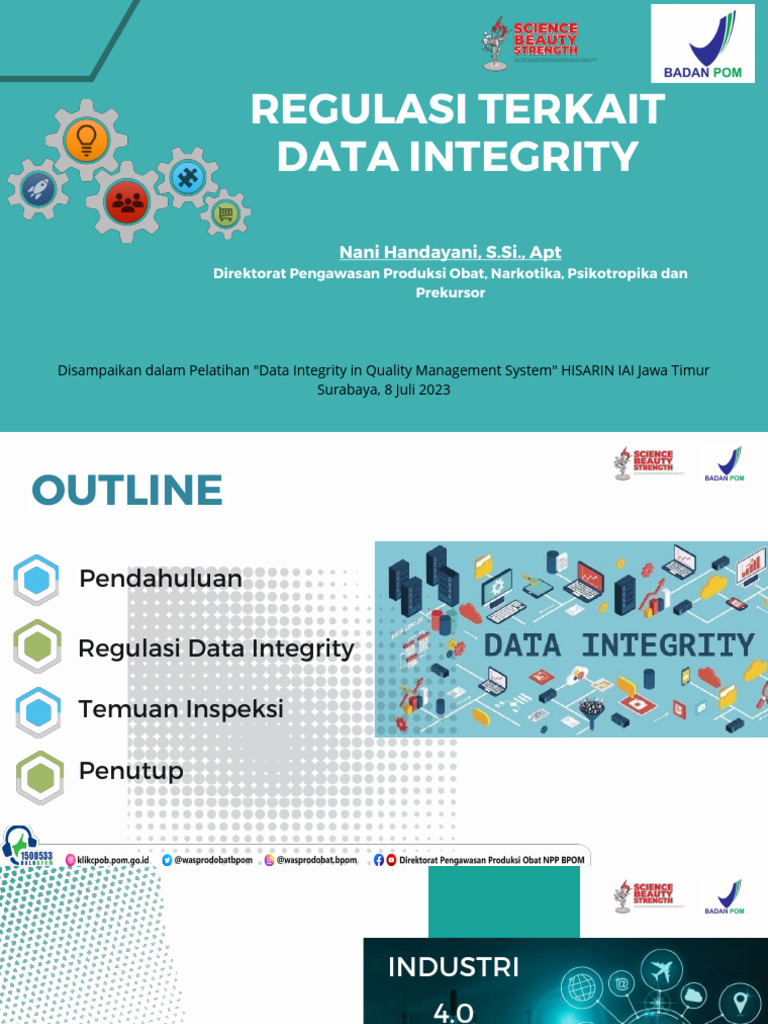 Regulasi Data Integrity dalam Farmasi | PDF