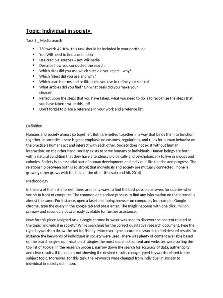 SEO Guide: Researching Individuals in Society | PDF | Academic ...