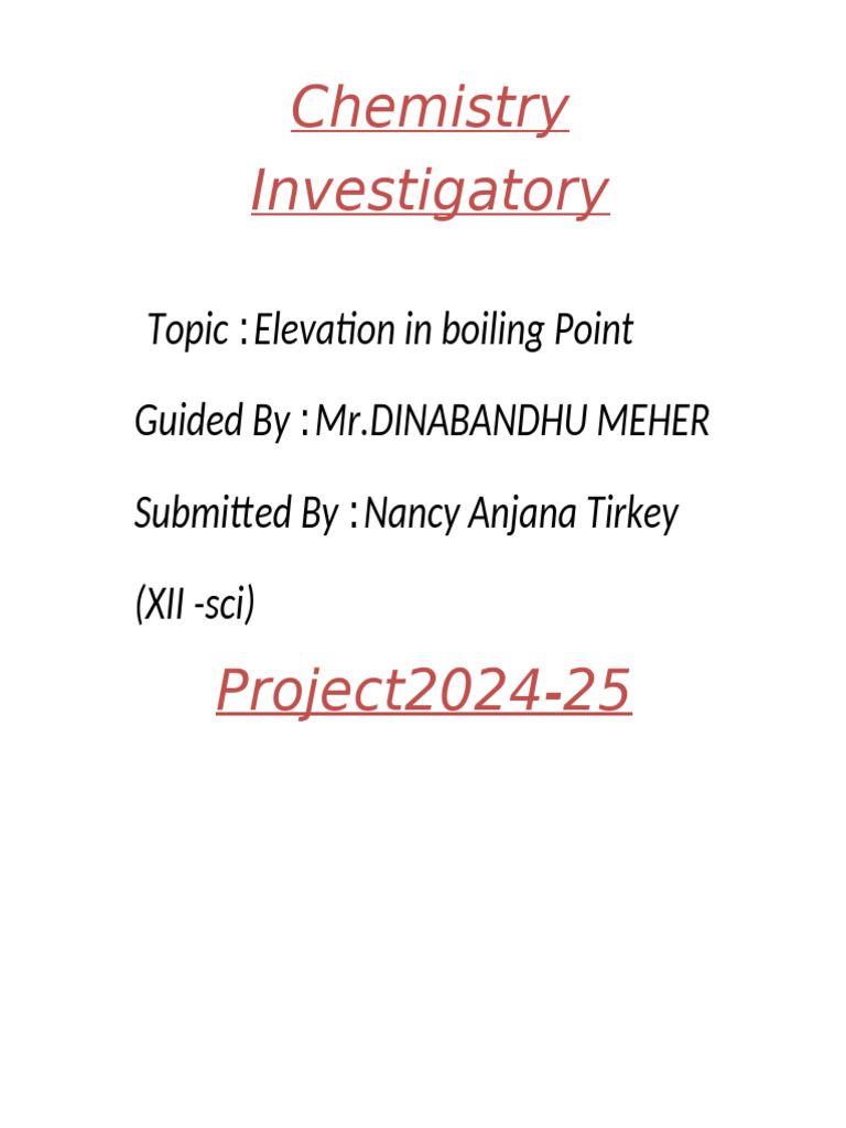 Investigatory Project - 12 | PDF | Continuum Mechanics | Quantity