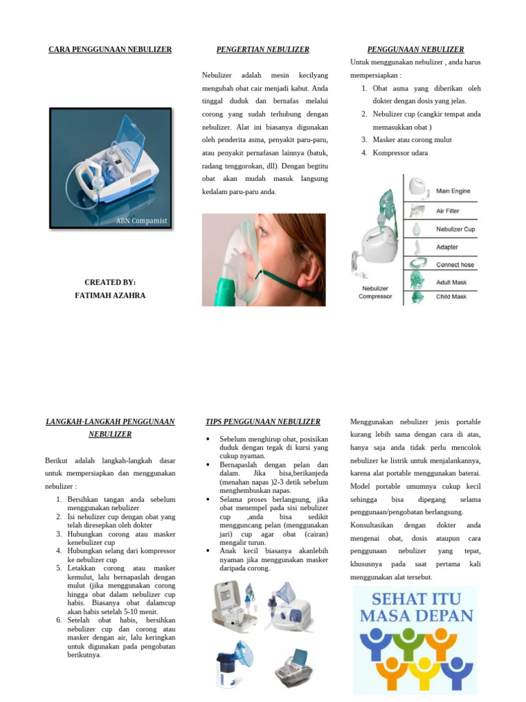 364399510 Cara Penggunaan Nebulizer | PDF