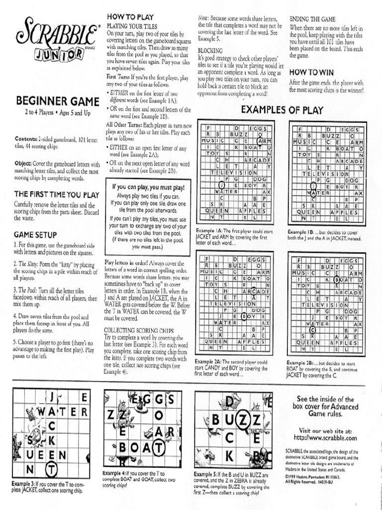 Scrabble Junior | PDF