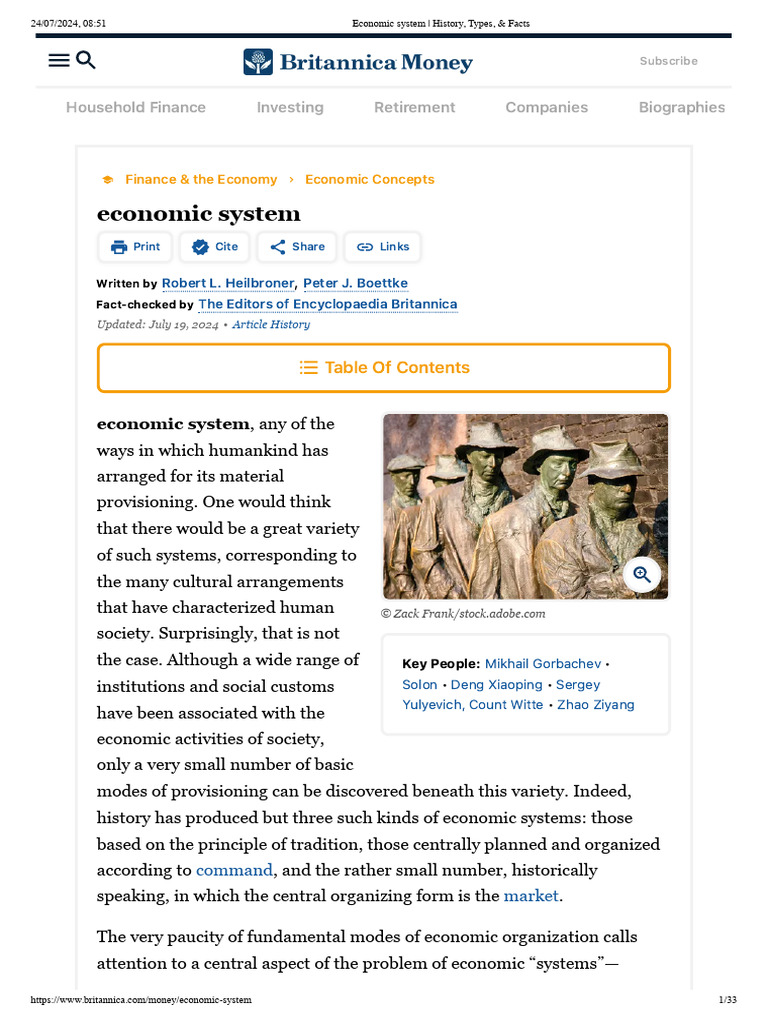 Economic Systems: History & Types | PDF | Capitalism | Market (Economics)