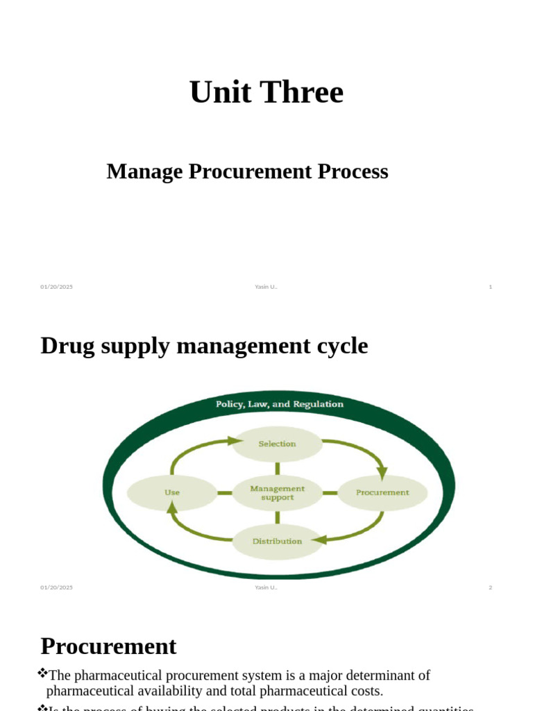Unit 3.manage Procurement Process | PDF | Procurement | Request For Proposal