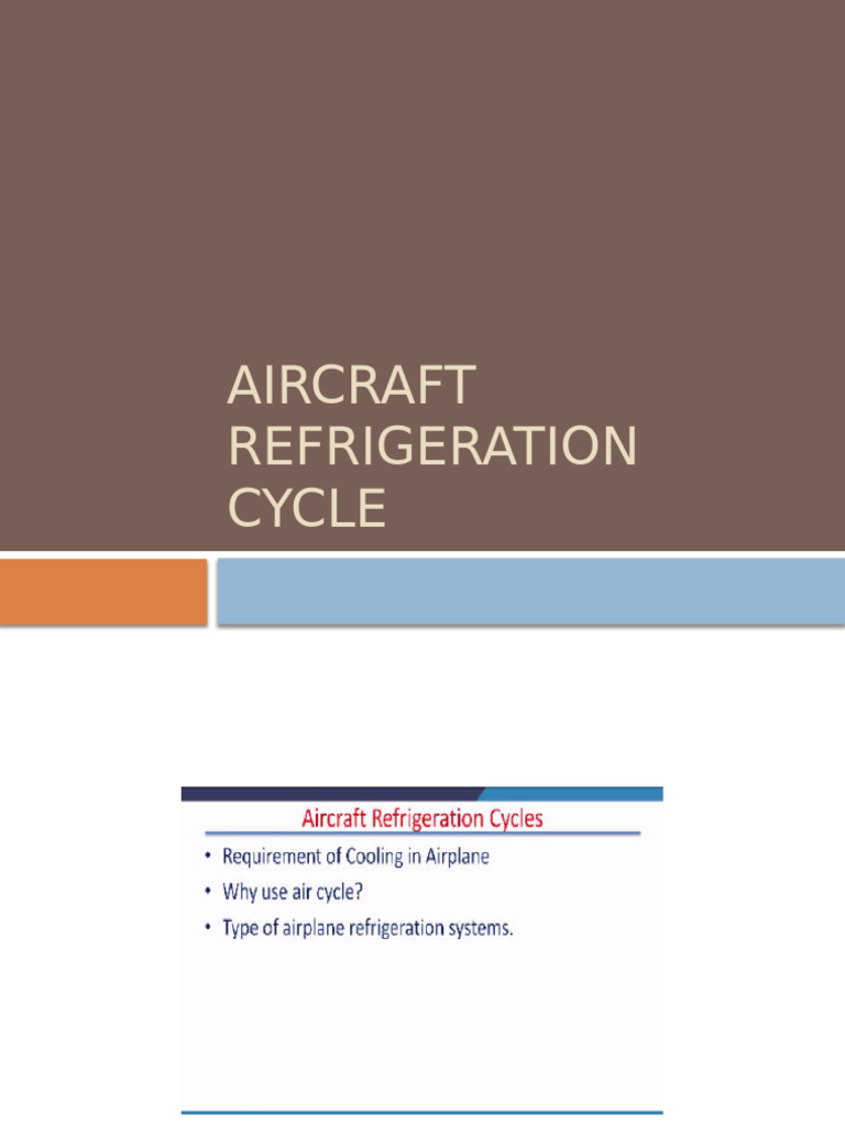 Aircraft Refrigeration Systems Overview | PDF | Heat Exchanger | Humidity