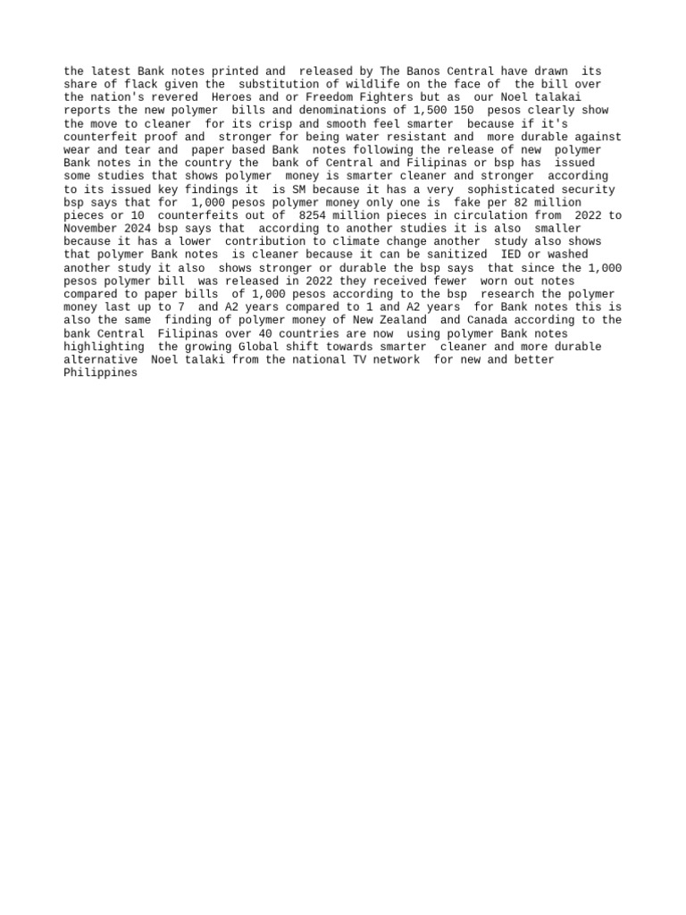 [English] Studies show PH’s new polymer banknotes are smarter, cleaner ...