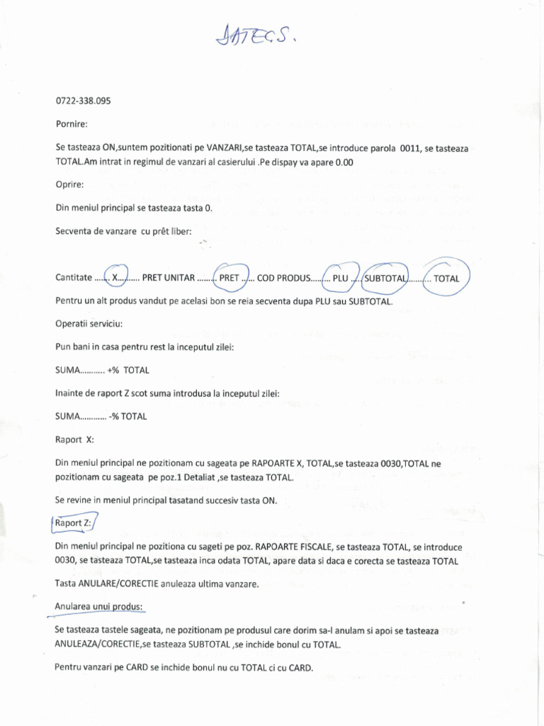 Instr - Datecs 1 | PDF