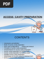 Endodontic Access Cavity Preparation Guide | PDF | Dental Anatomy ...