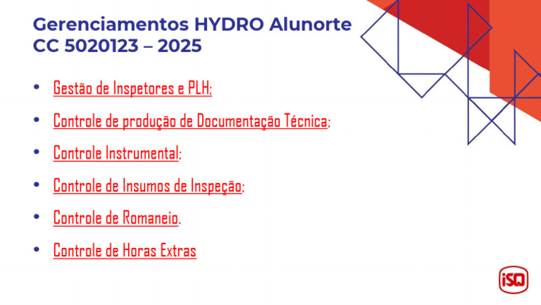 Gestão e Controle na HYDRO Alunorte | PDF