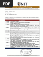 NIT Namibia Academic Calendar 2024-25 | PDF | Academic Term | Sat