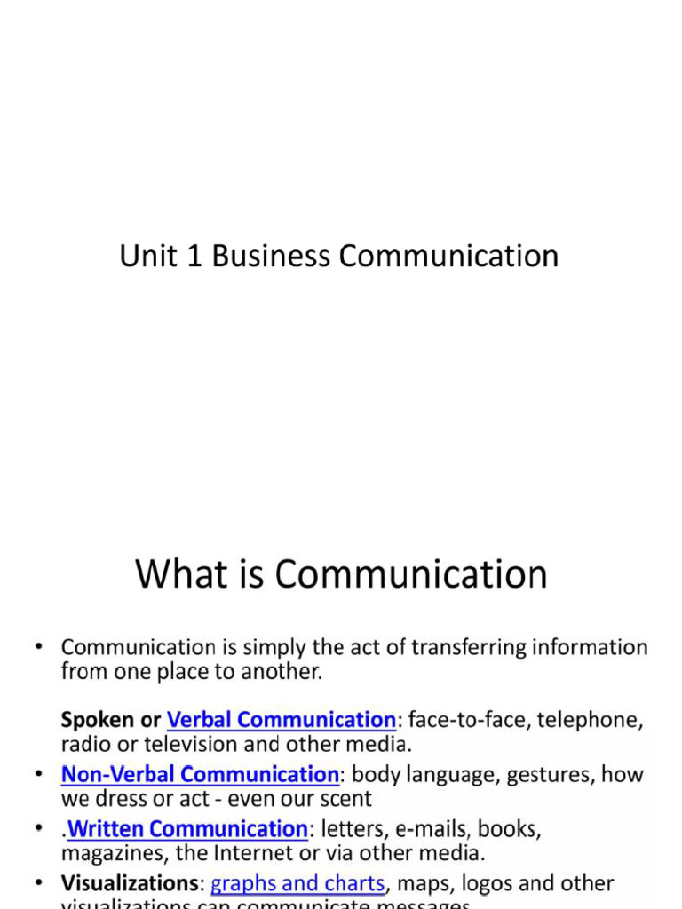 Business Communication PPT 1 | PDF
