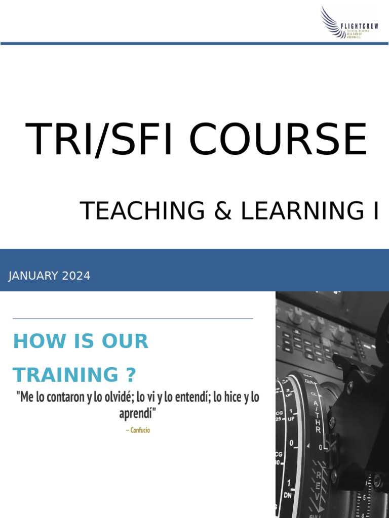 SFI COURSE Teaching & Learning ING | PDF | Learning | Learning Theory (Education)