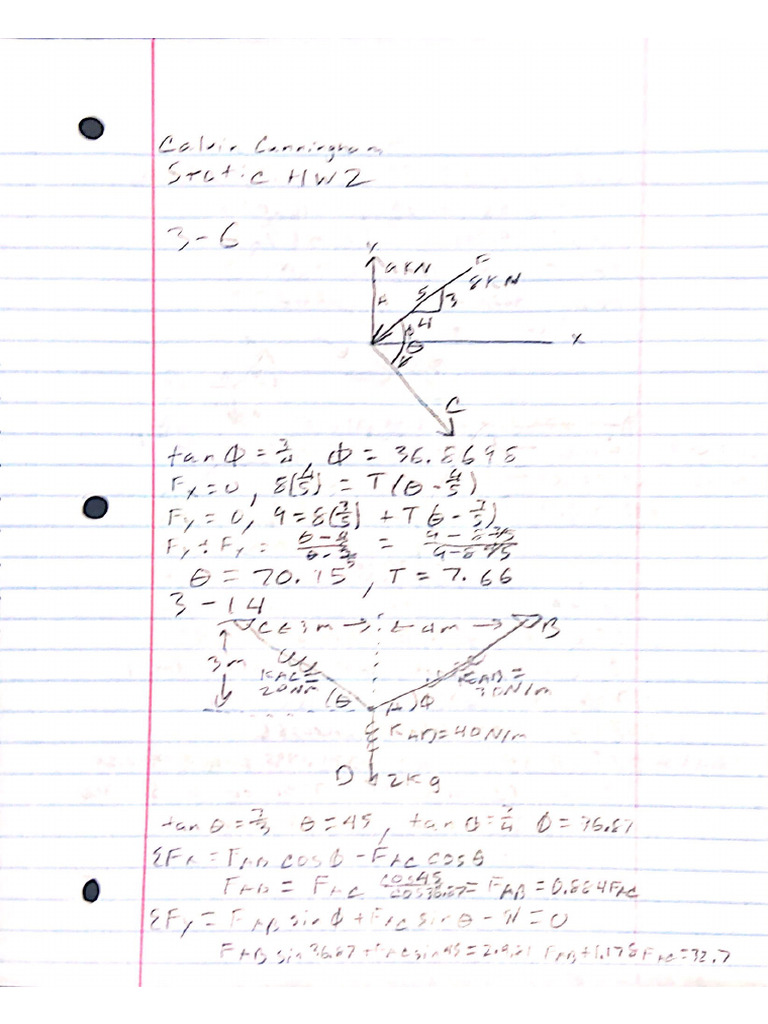 Static HOMEWORK | PDF