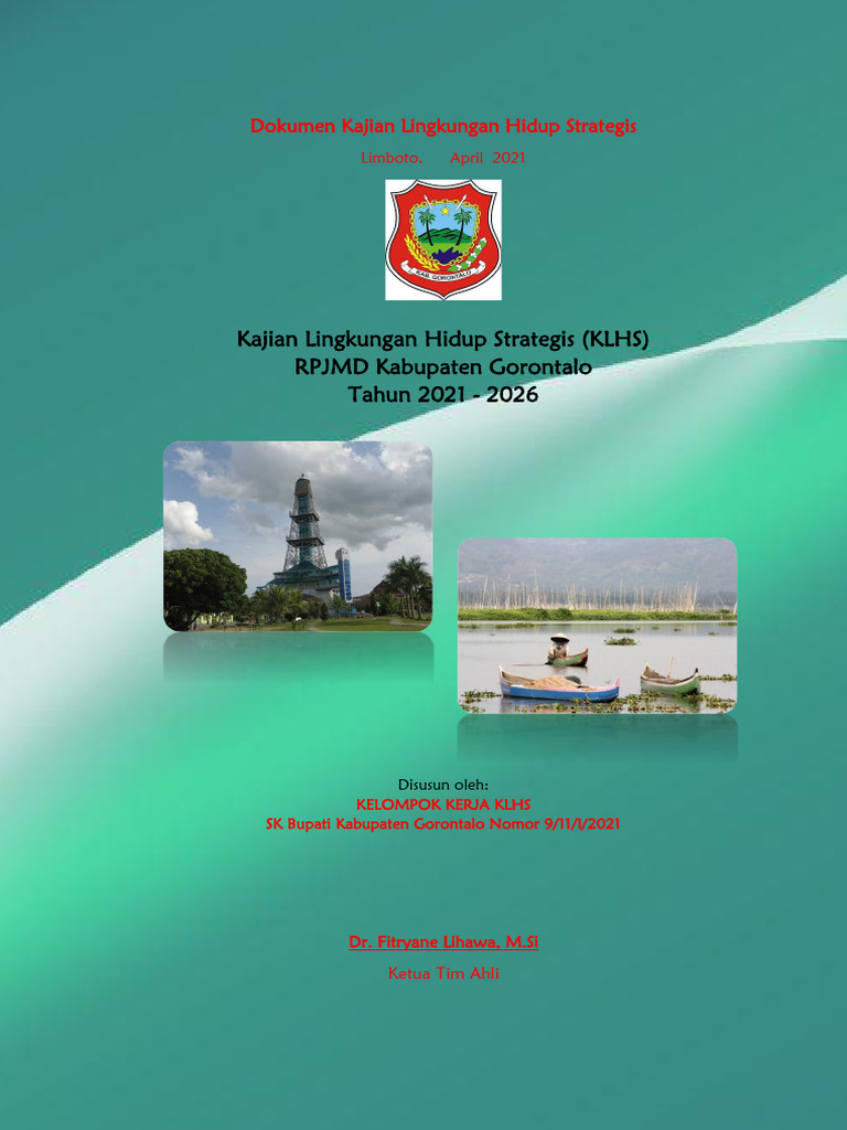 Fitryane Lihawa Laporan Penelitian Kajian Lingkungan Hidup Strategis KLHS RPJMD Kabupaten ...