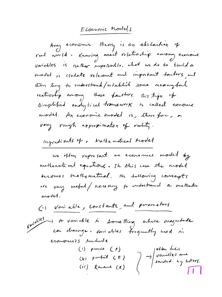 Economic Models | PDF