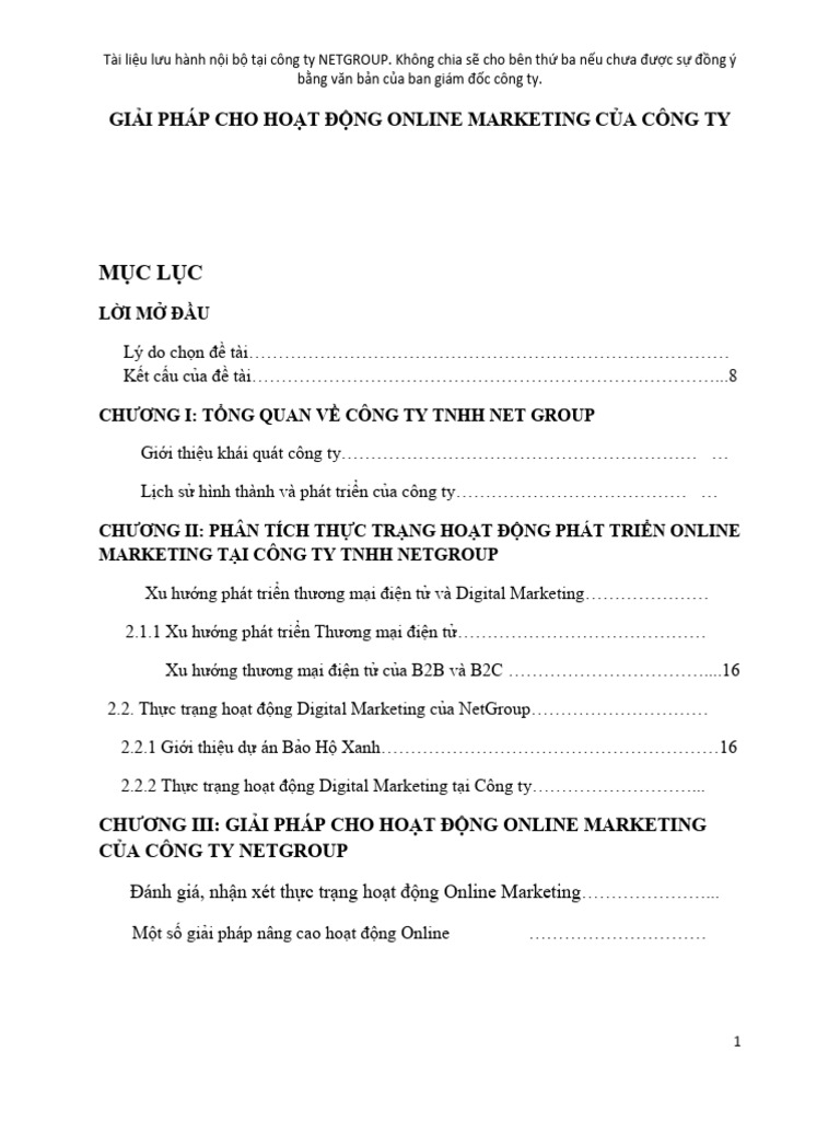 Đánh Giá Ho T Đ NG Marketing Online | PDF