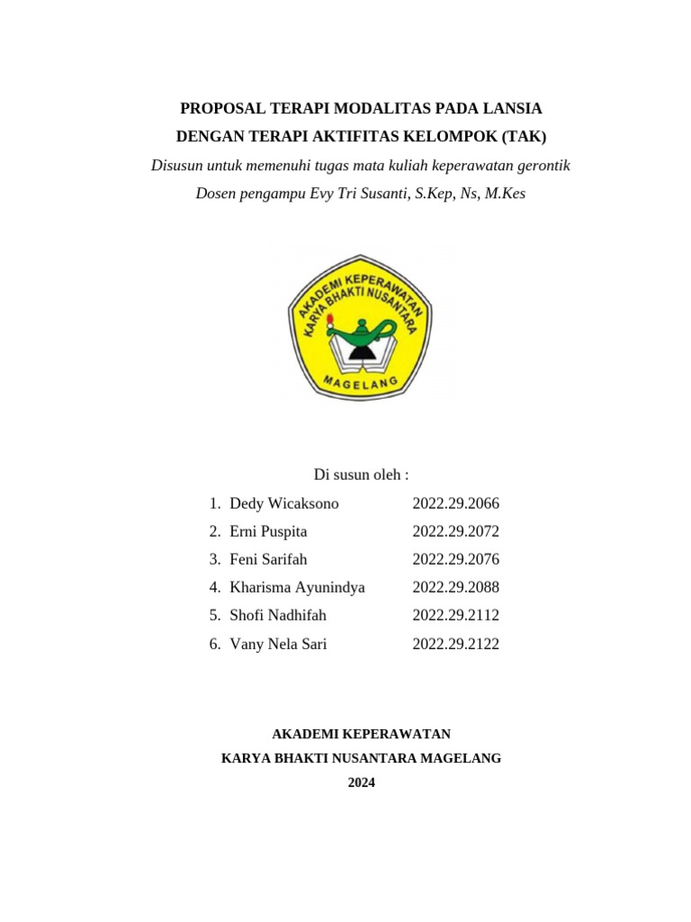 Proposal Tak Lansia Tebak Gambar Revisi-1 | PDF