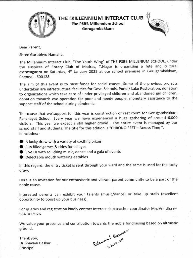 Fiesta Letter | PDF
