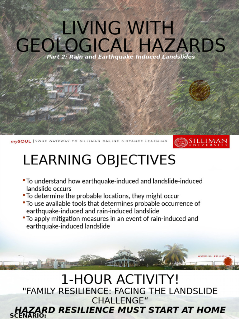 DAY4_GEOLOGICAL HAZARDS PART 2 - Earthquake-Induced and Rain-Induced Landslide (1) | PDF ...