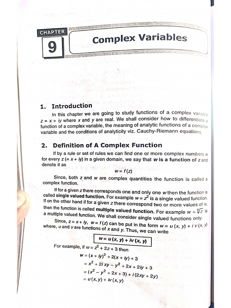 Complex Differentiation Notes | PDF