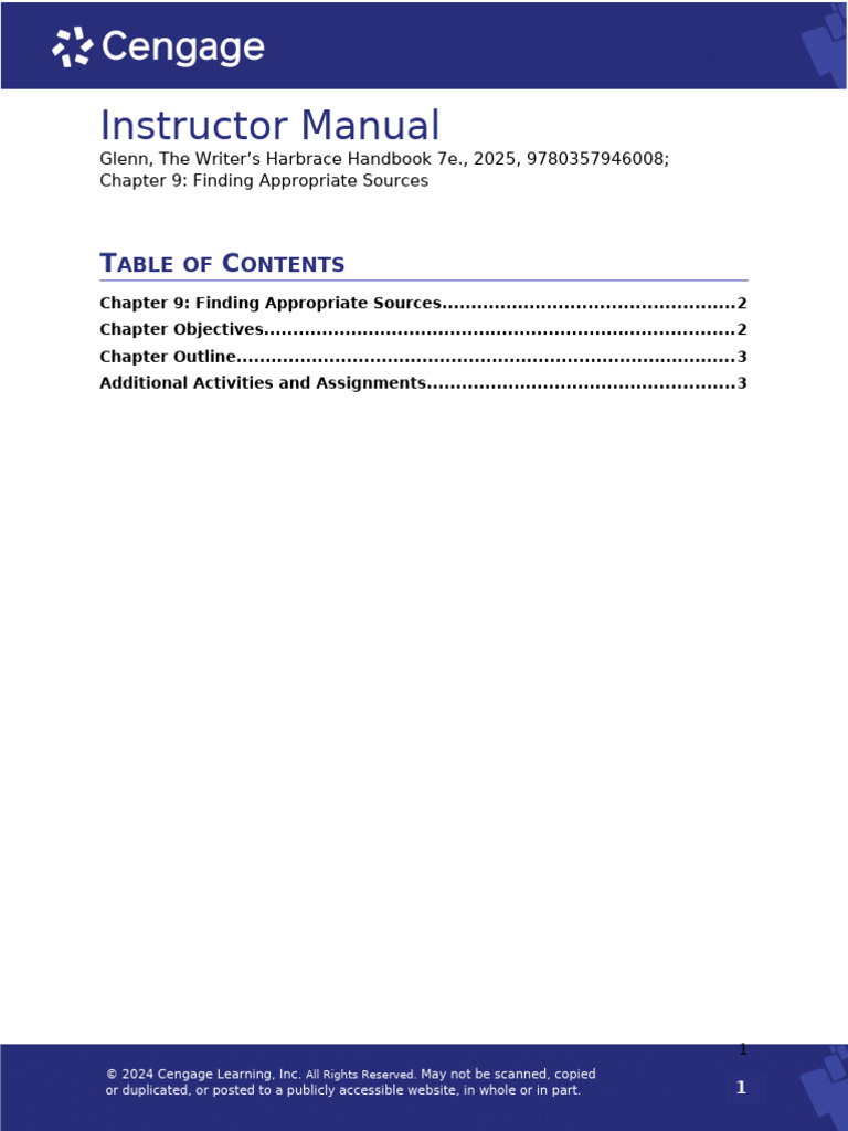 Instructor Manual Sample Light_CH9_CD | PDF