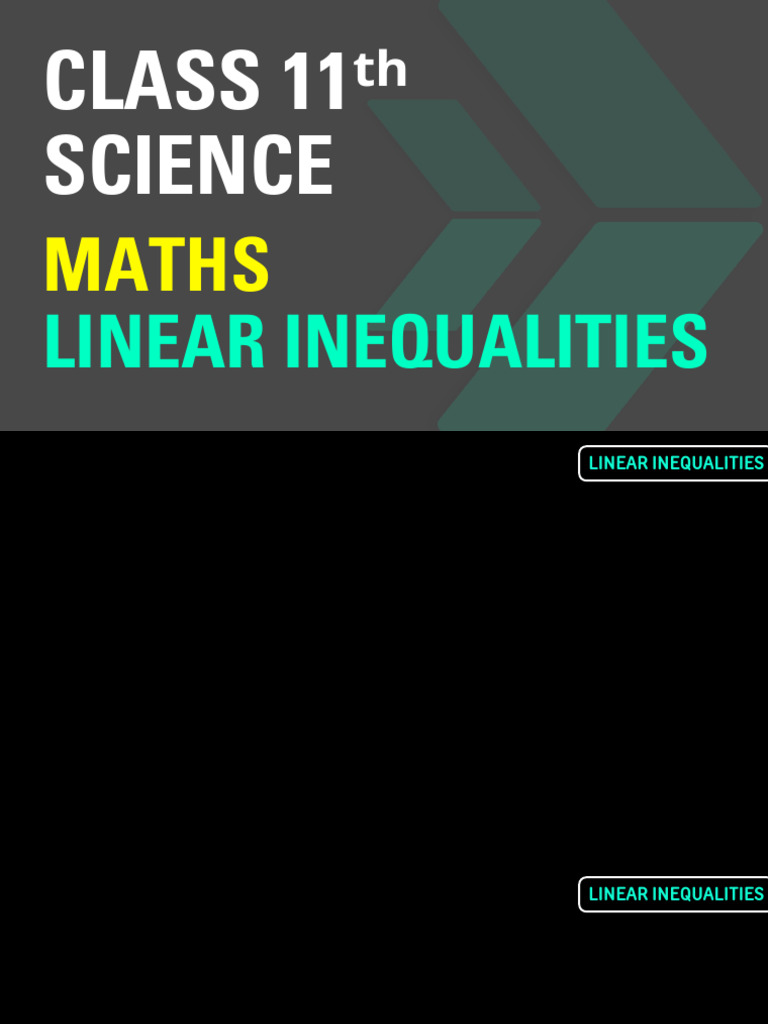 Linear Inequalities | PDF | Elementary Mathematics | Elementary Geometry