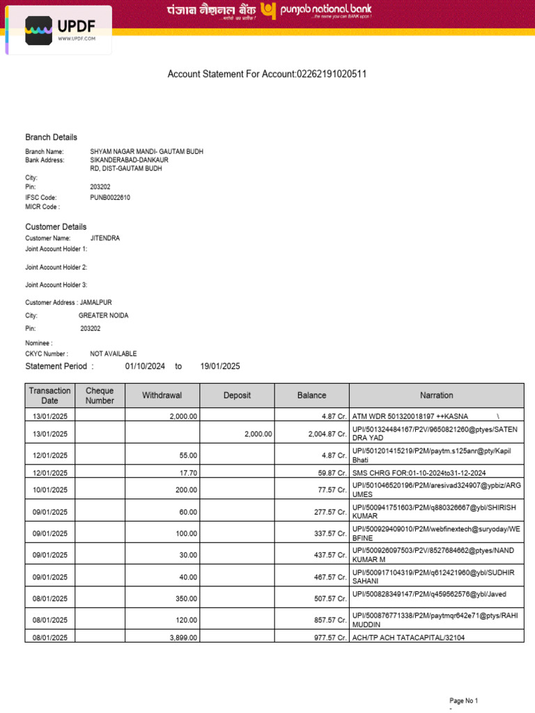 BANK STATEMENT | PDF | Banks | Economies