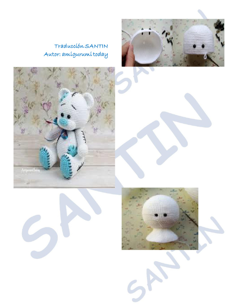 Oso Por Amigurumitoday Traduccion Santin Esp | PDF